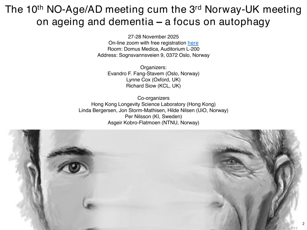 The 10th NO-Age/NO-AD Meeting – The 3rd Norway-UK Meeting on Ageing and ...